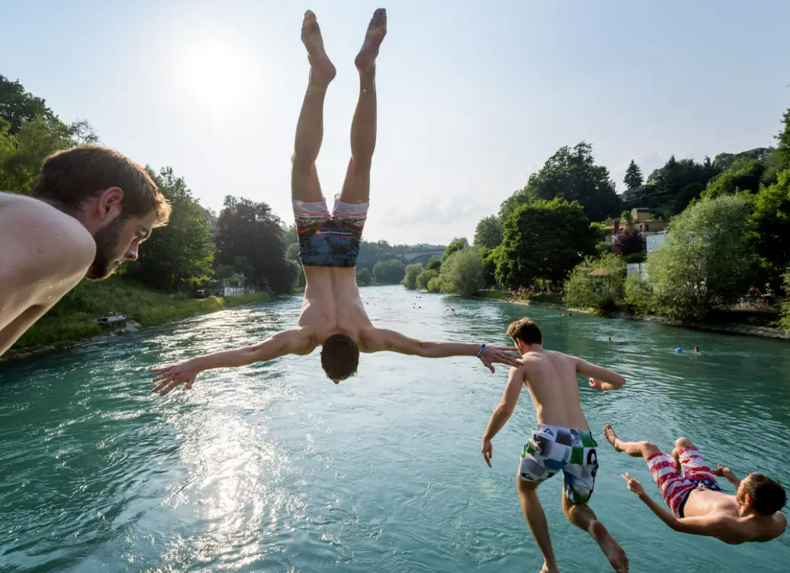 Floating Down a River: These Swiss Workers found a Perfect Way to Relax ...