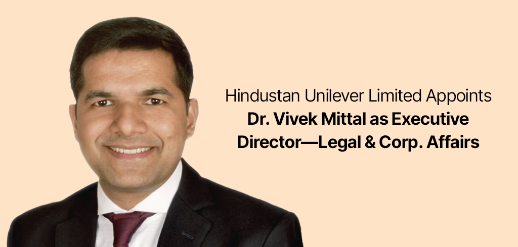Dr. Vivek Mittal Appointed Executive Director – Legal and Corporate Affairs at Hindustan ...